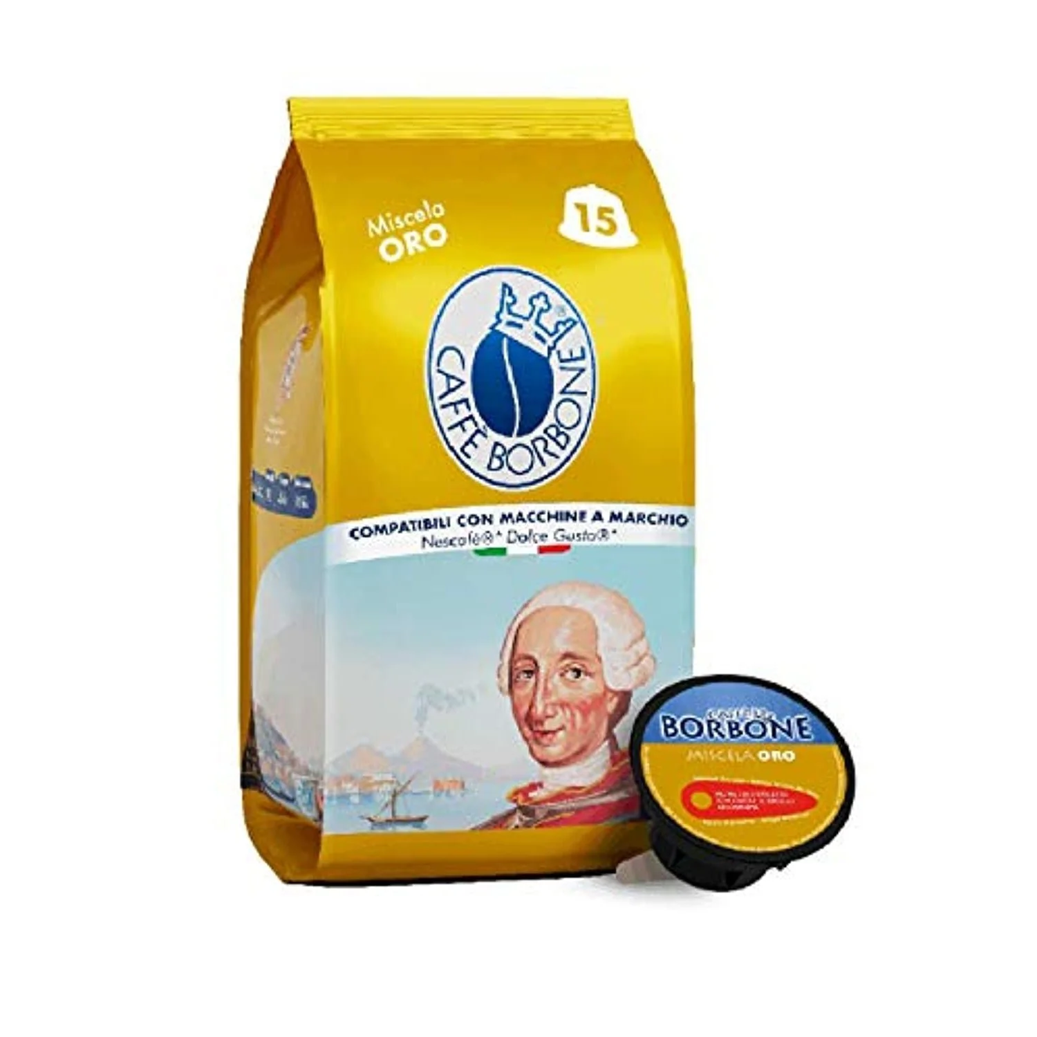 Caffe Borbone Dolce gusto Compatible capsules Gold Blend 90 Capsules ...