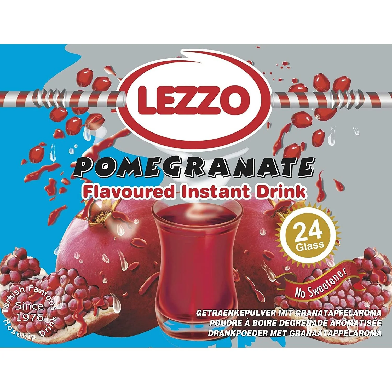 Lezzo Pomegranate Flavoured Instant Tea 600g | Seba Trade Ltd